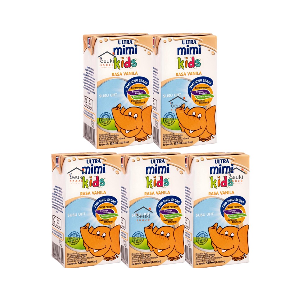 Jual 5PCS Ultra Milk Mimi Kids Vanila Minuman Susu UHT untuk Anak ...