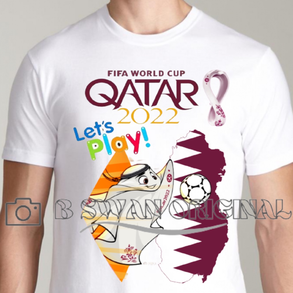 Jual Baju Kaos Outfit Dewasa Pria Wanita Anak Maskot Piala Dunia Fifa World Cup Qatar 2022 ...