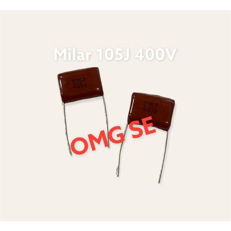 Jual kapasitor capacitor milar 105j 400V | Shopee Indonesia