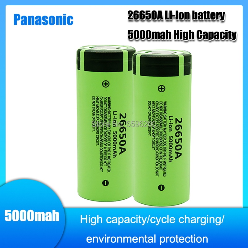 Jual Panasonic asli kapasitas tinggi 26650a 26650 5000mah baterai ...