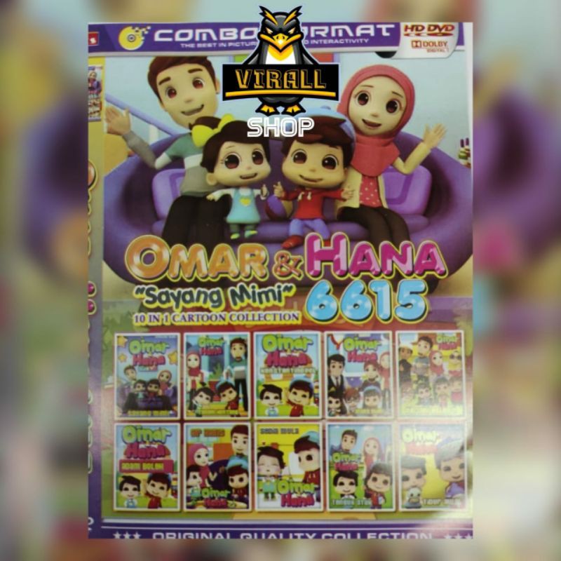 Jual KASET FILM KARTUN ANAK " OMAR HANA SAYANG MIMI 6615 " | Shopee Indonesia