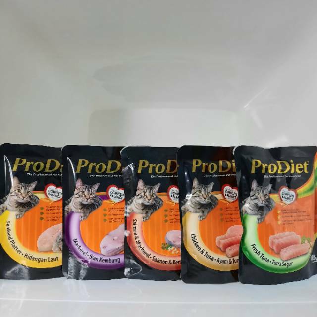 Jual Prodiet pro diet cat pouch sachet 85gr makanan kucing basah ...