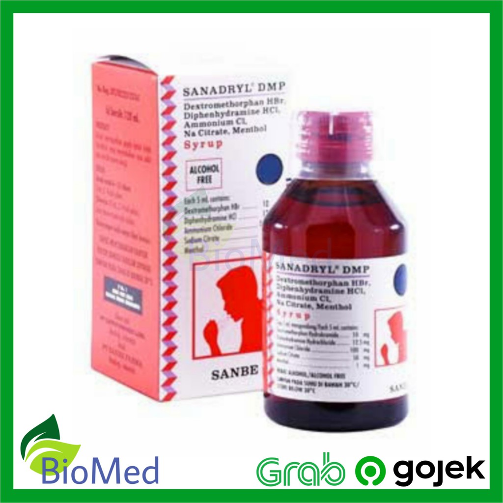 Jual SANADRYL DMP Sirup 120 ml - Obat Batuk Kering | Shopee Indonesia