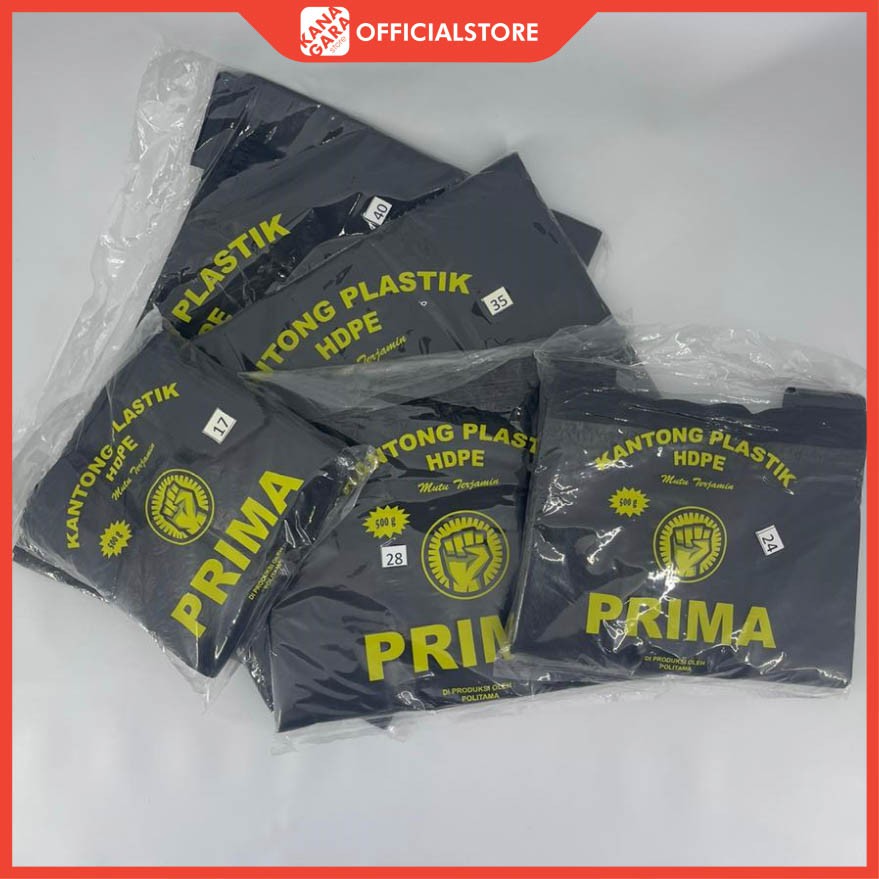 Jual Kantong Plastik Kresek PRIMA / LINOVA Ekonomis Hitam Plastic Bag HDPE 500 Gram Kualitas ...