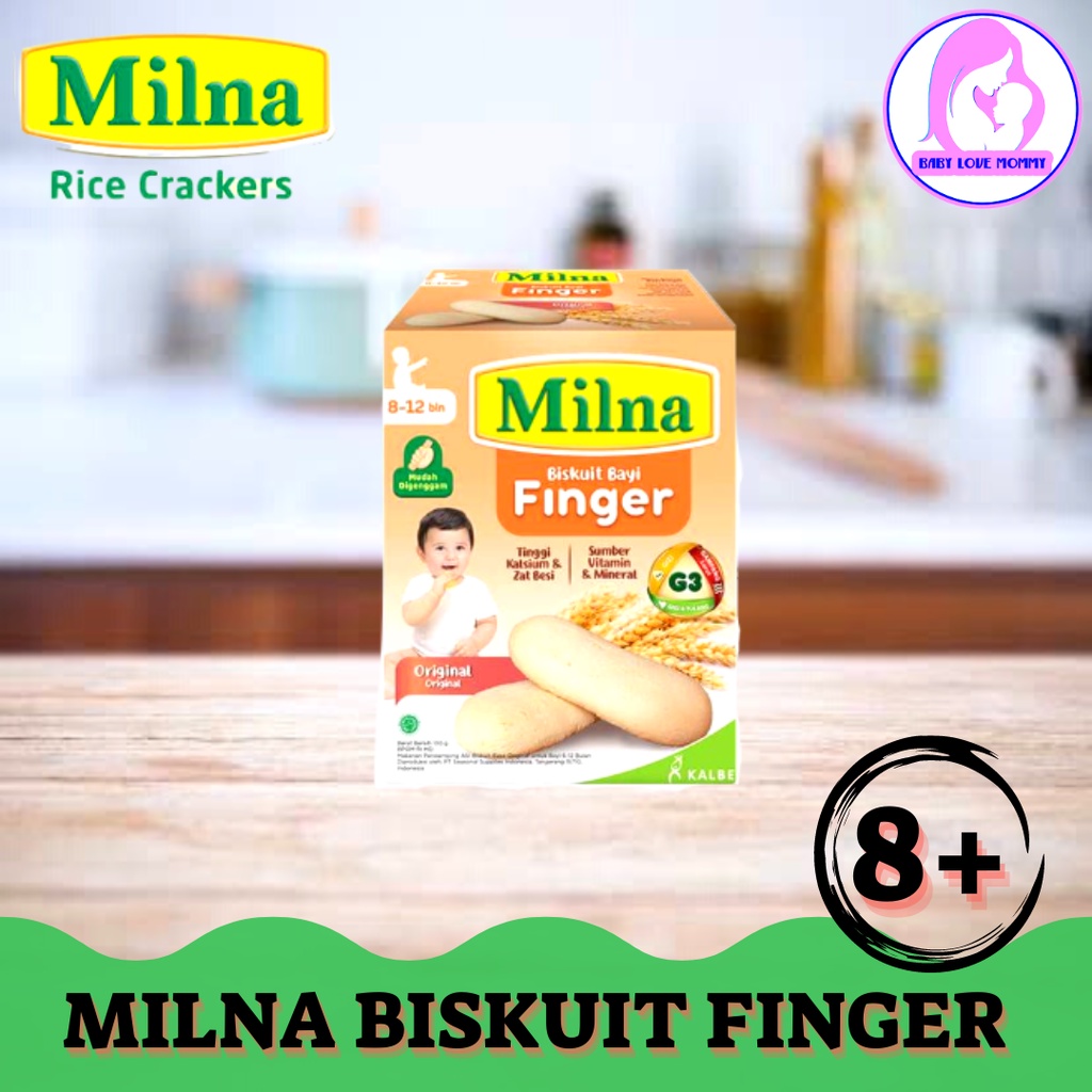 Jual Milna Biskuit Finger snack bayi makanan bayi umur 8 bulan ke atas ...