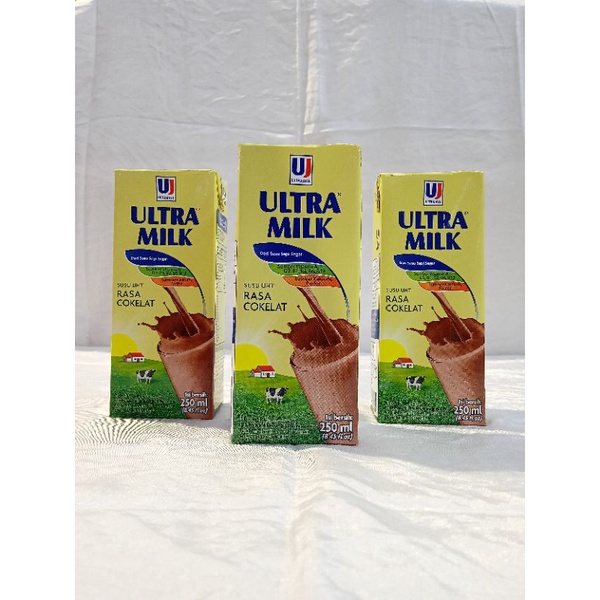 Jual Ultra Milk Coklat Slim Pack 250 ML | Shopee Indonesia
