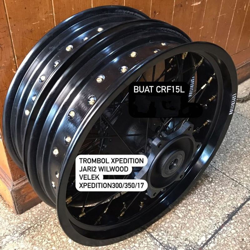Jual Velg Supermoto CRF 150L - Velg EXPEDITION 17 300 350 Tromol ...