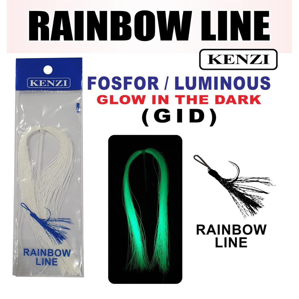 Jual BENANG KILAT KENZI LUMO RAINBOW LINE FOSFOR / LUMINOUS GLOW IN THE ...
