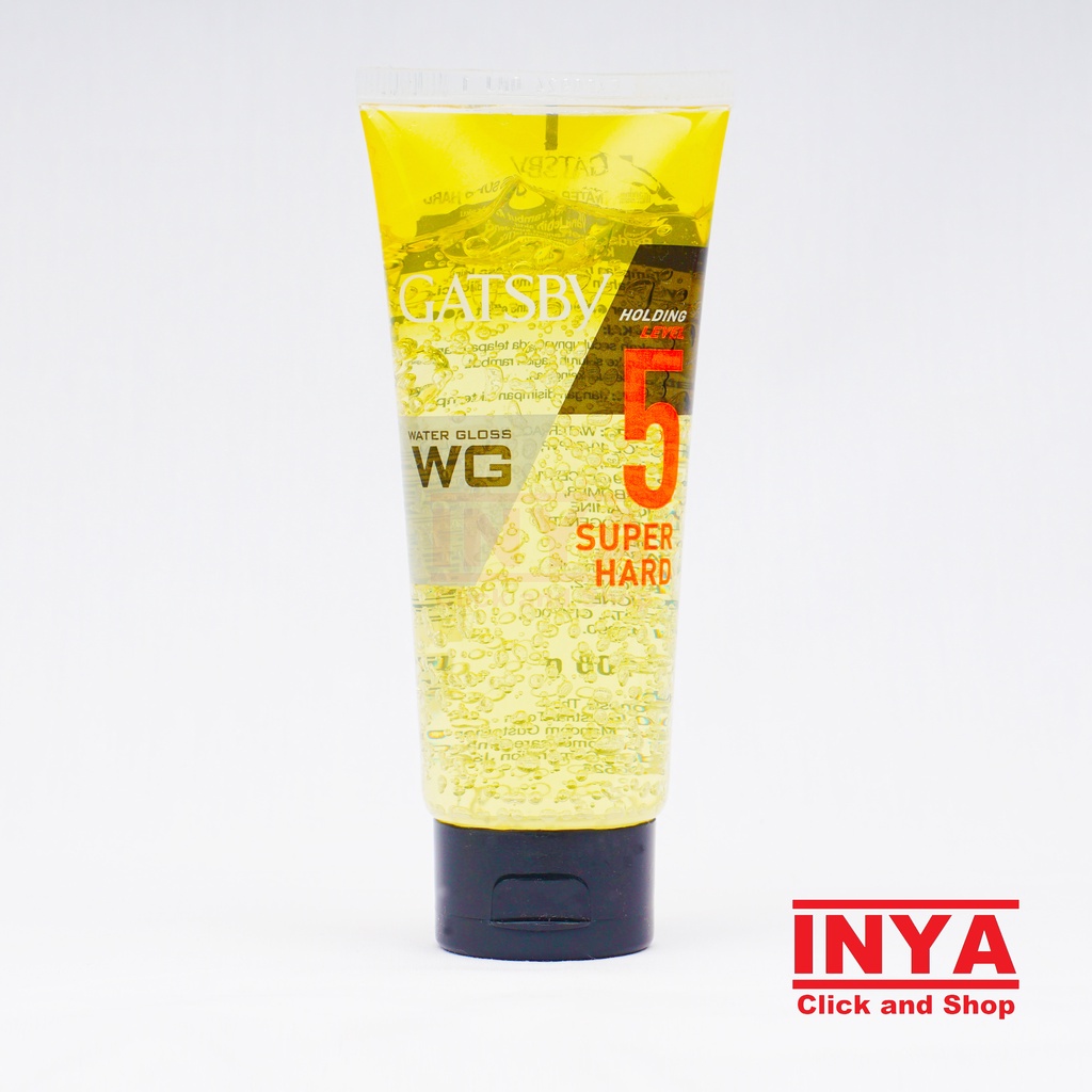 Jual GATSBY WG WATER GLOSS SUPER HARD LEVEL 5 HAIR GEL 100gr | Shopee ...