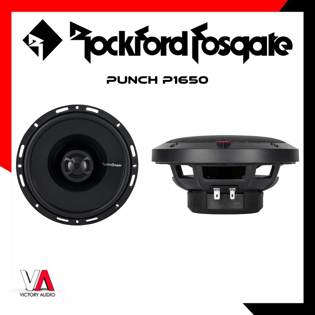 Jual Speaker Coaxial 2-Way ROCKFORD FOSGATE P1650 PUNCH SERIES 6.5 Inch Universal FULL RANGE Mid ...
