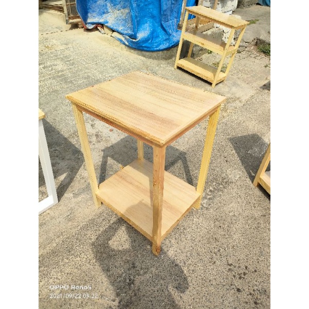 Jual TERMURAH meja kulkas mini susun 2 bahan jati belanda ukuran ...