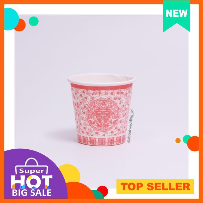 Jual Gelas Tea Pai/Paper Cup/Dissposable Suangsi Double Happiness ...