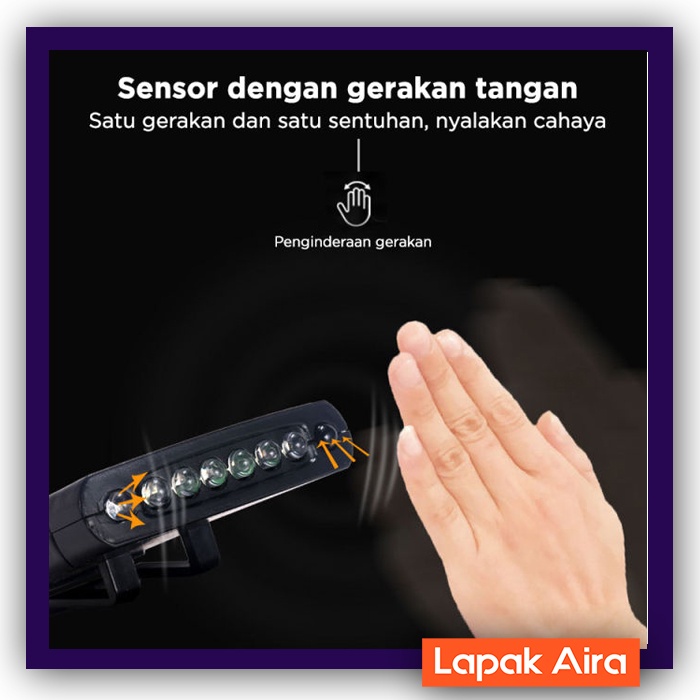 Jual Lampu Sensor/ Sensor Headlight Tahan Air 6 Buah LED | Shopee Indonesia