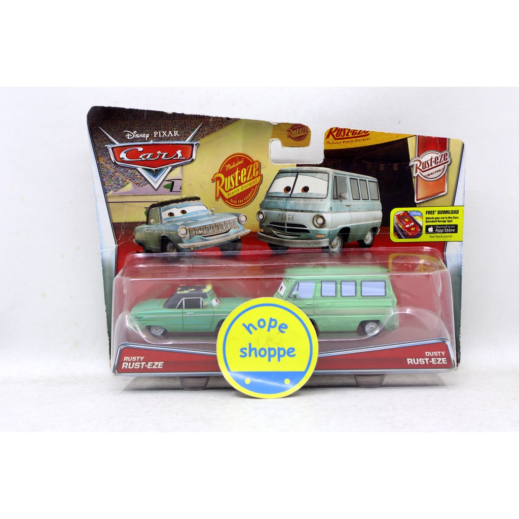 Jual Disney Pixar Cars Rusty Rust Eze & Dusty Rust Eze Original Mattel ...