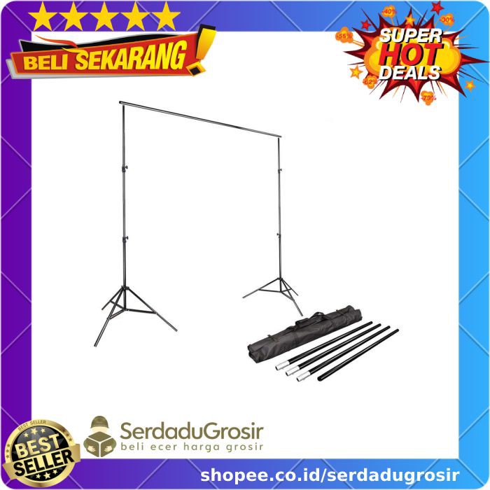 Jual Promo Bracket Stand 10ft / 3m untuk Backdrop Tiang Stand ...