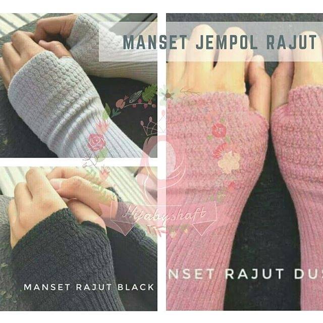 Jual Manset Rajut / Handshock Rajut (model jempol) | Shopee Indonesia