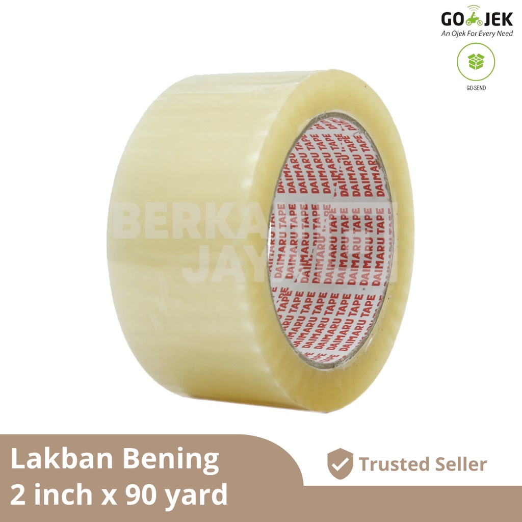 Jual LAKBAN / TAPE / SOLASI / PEREKAT / SOLATIP /ISOLASI DAIMARU BENING 2 INCH X 90 YARD (Lakban ...