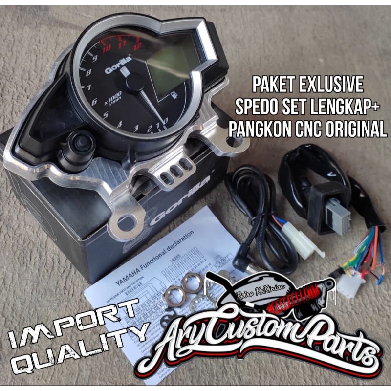 Jual Speedometer digital rpm bensin spido bulat vixion cb100 rx king ...