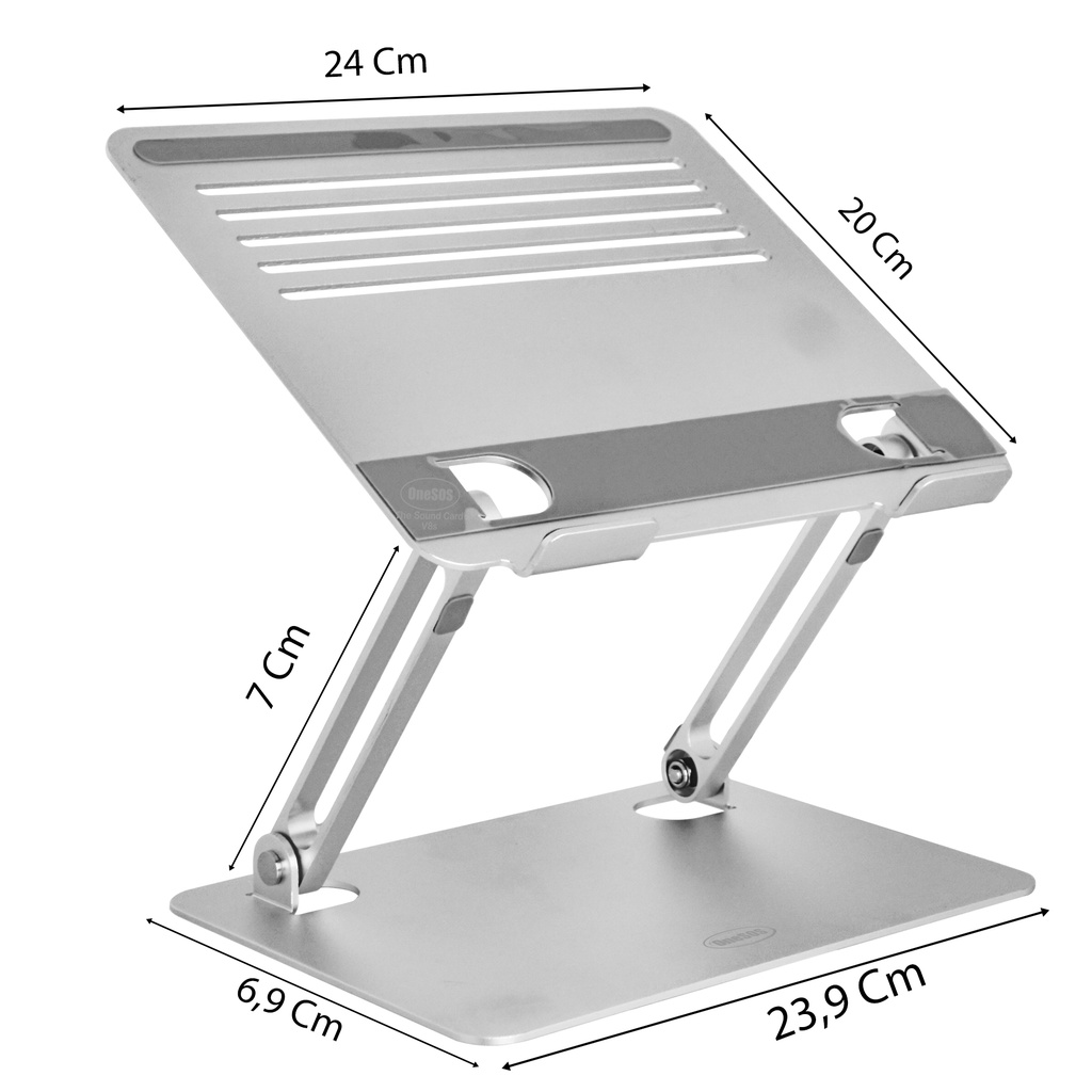 Jual Stand Meja Laptop Lipat Aluminium Dudukan Laptop Rotary Stand Putar Premium Holder Tablet ...