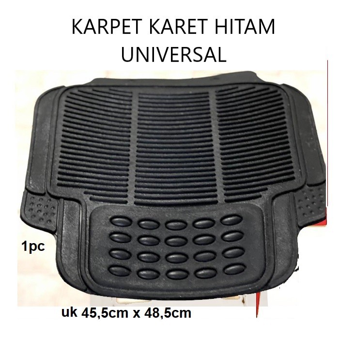 Jual KARPET MOBIL KARET HITAM SATUAN UNIVERSAL | Shopee Indonesia