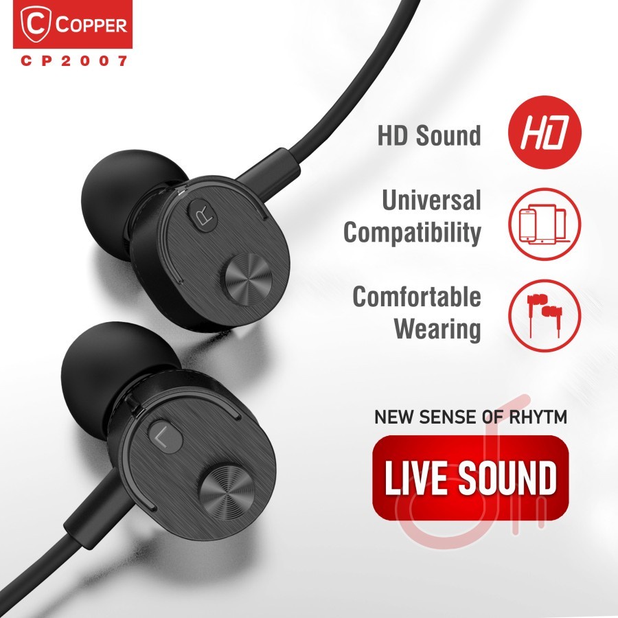 Jual COPPER Earphone Live Sound Cp2007 | Shopee Indonesia