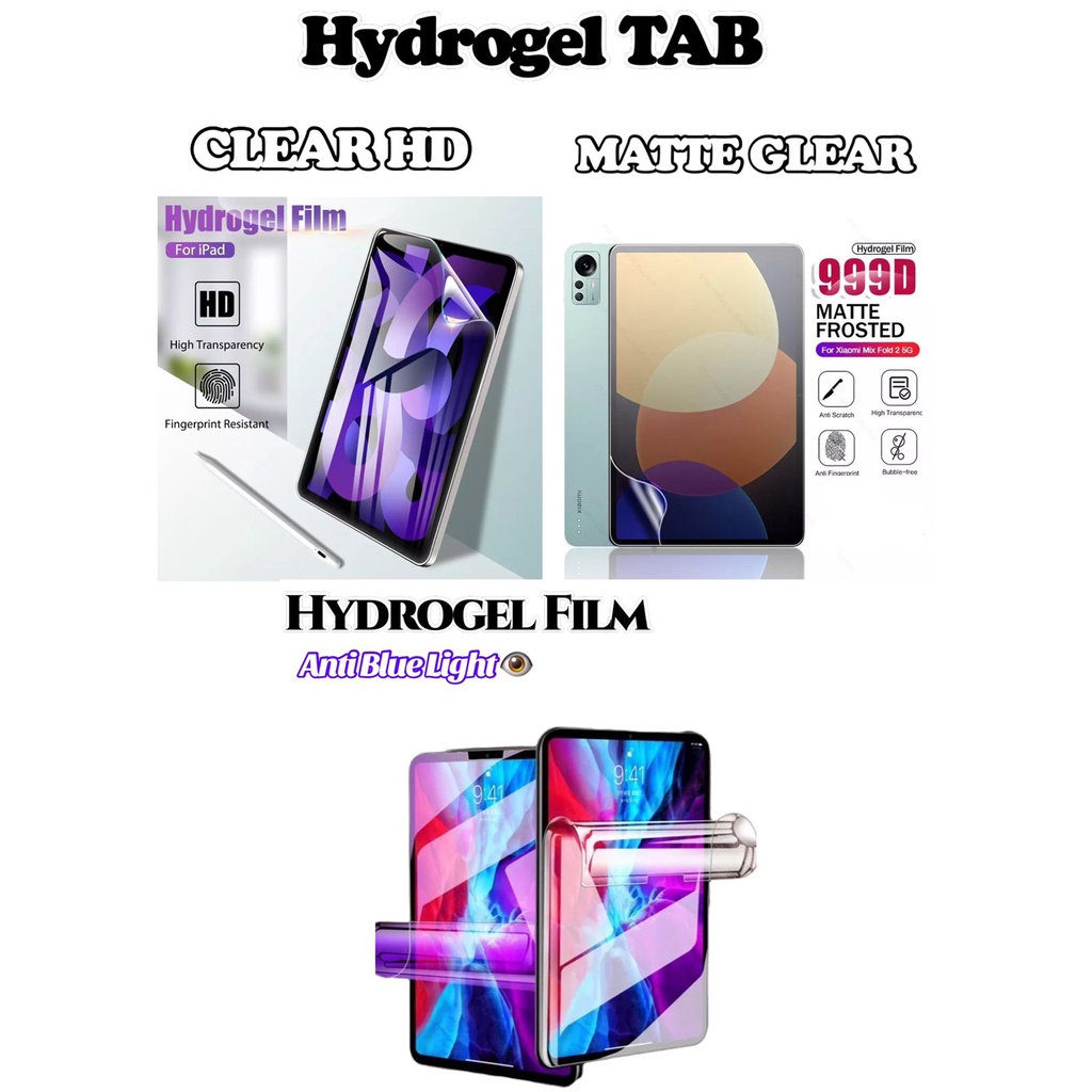 Jual HYDROGEL Film CLEAR HD / BLUE LIGHT / MATTE GLEAR Black View Tab 8 ...