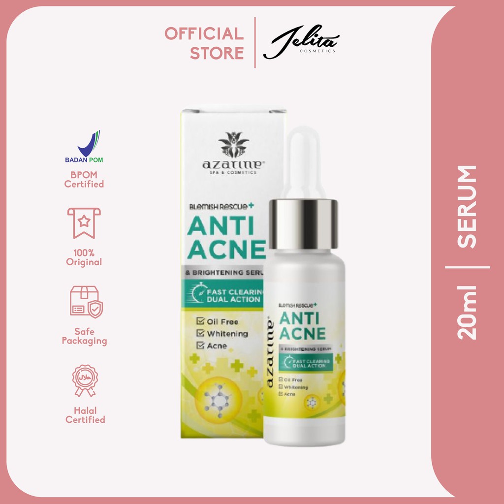 Jual Jelita Cosmetics - Azarine Anti Acne & Brightening Serum 20ml ... Jual Jelita Cosmetics - Azarine Anti Acne & Brightening Serum 20ml ...