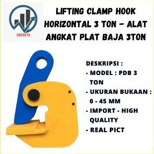 Jual Lifting Clamp Hook Horizontal 3 Ton - Alat Angkat Plat Baja 3Ton ...