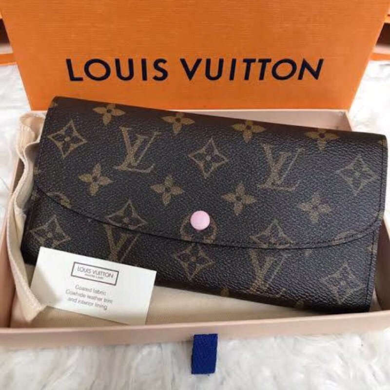 Jual Dompet wanita Louis Vuitton LV Emilie pink-Original | Shopee Indonesia