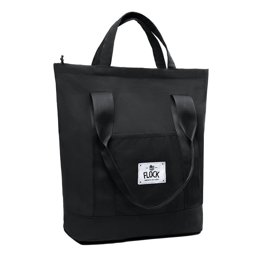 Jual FLOCK Travel Tote Bag - Water Resistant - Pure Black | Shopee ...
