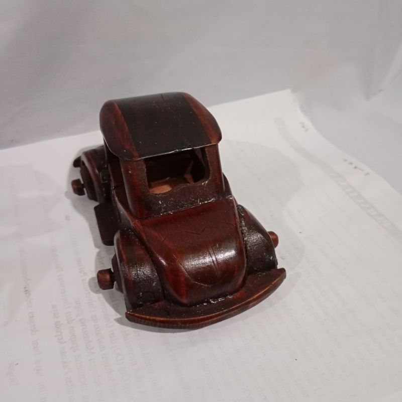 Jual Miniatur Mobil Kayu Sono Hitam VW Kodok Ukuran Mini Panjang 14 cm ...