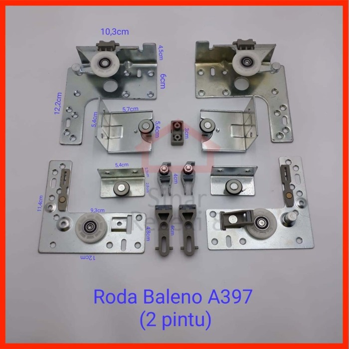 Jual Roda Rel Sliding Baleno A397 2 Pintu / Lemari Geser | Shopee Indonesia