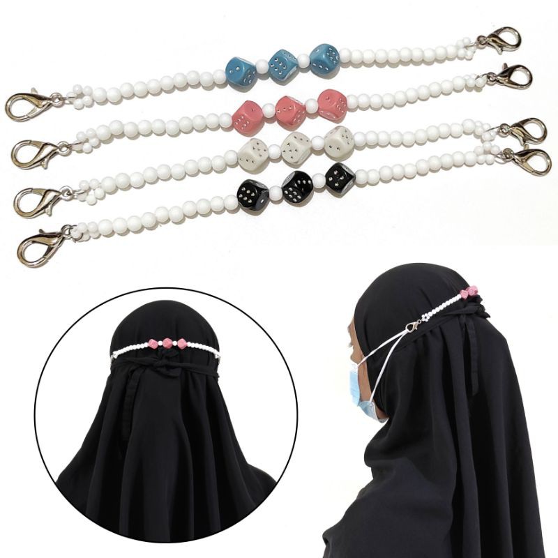 Jual Konektor Masker Hijab Mask Connector Extender Strap Dice Series ...