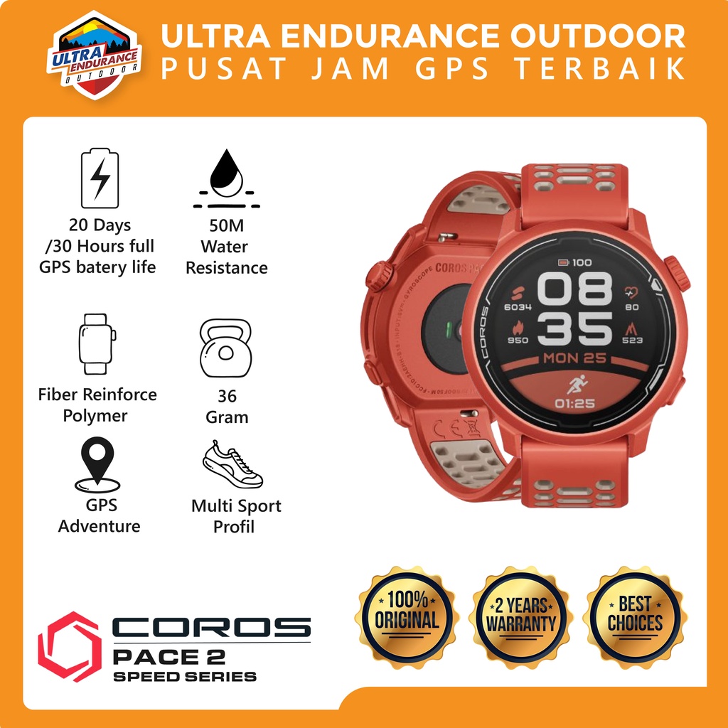Jual Jam Tangan Coros Pace 2 Speed Series Premium GPS Sport Watch | Shopee Indonesia