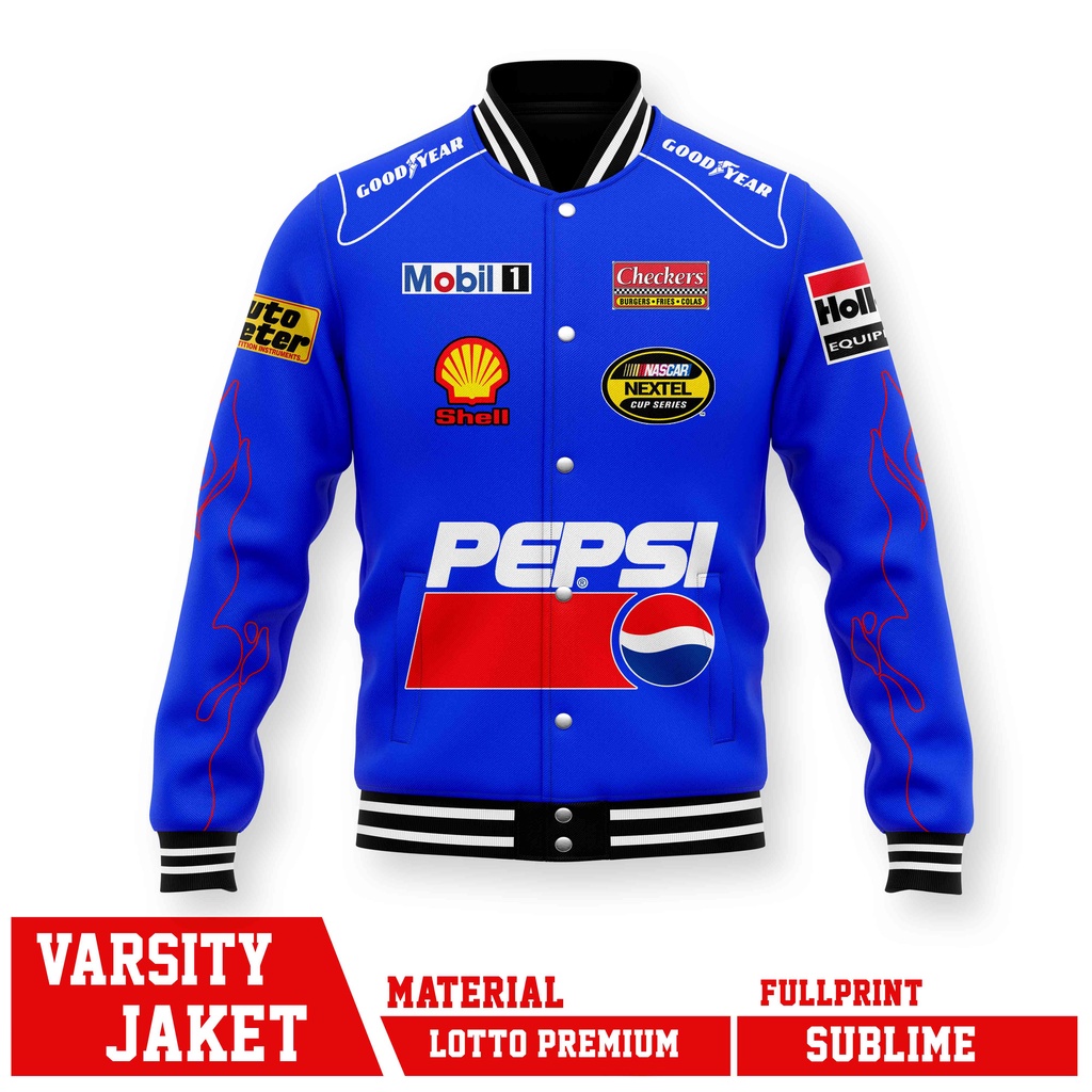Jual VARSITY JACKET RACING NASCAR PEPSI | Shopee Indonesia