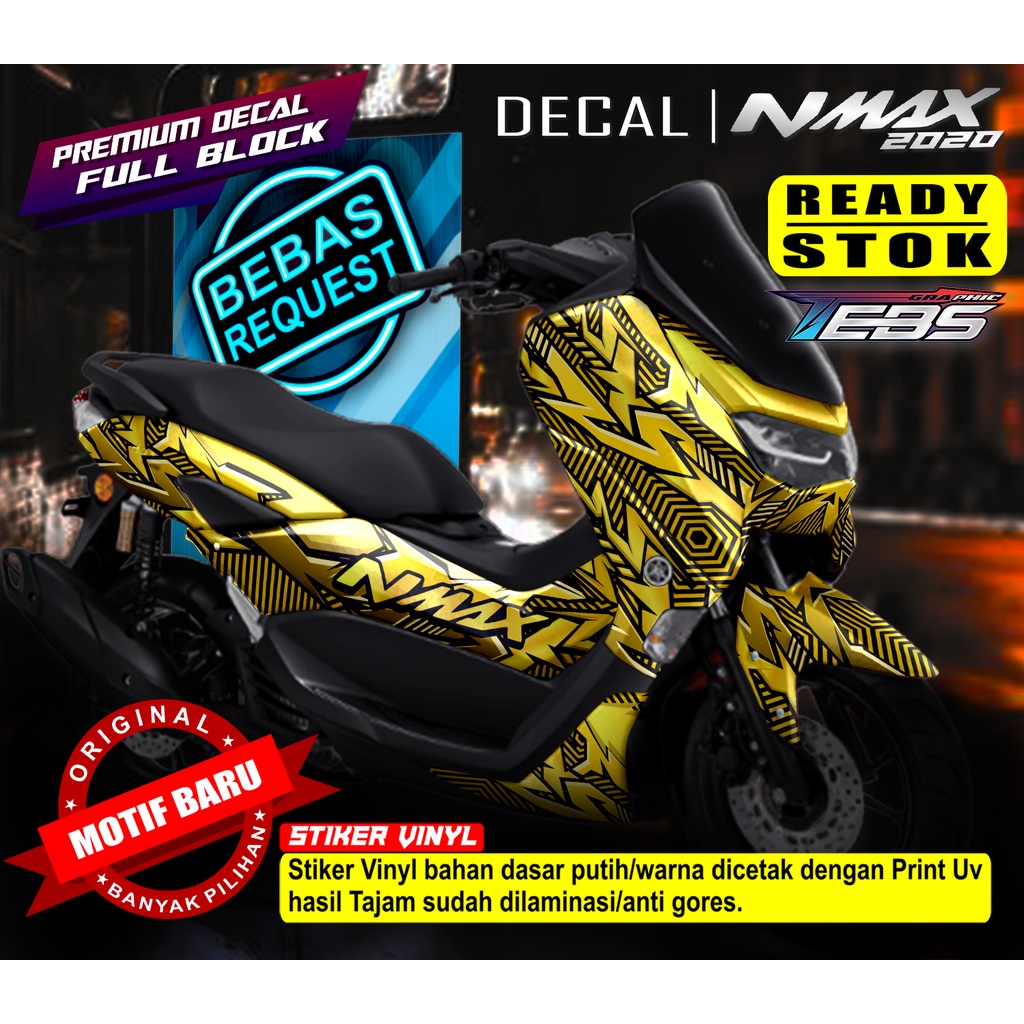 Jual DECAL ALL NEW YAMAHA NMAX 2021 STIKER FULL BLOK BODY STICKER ...