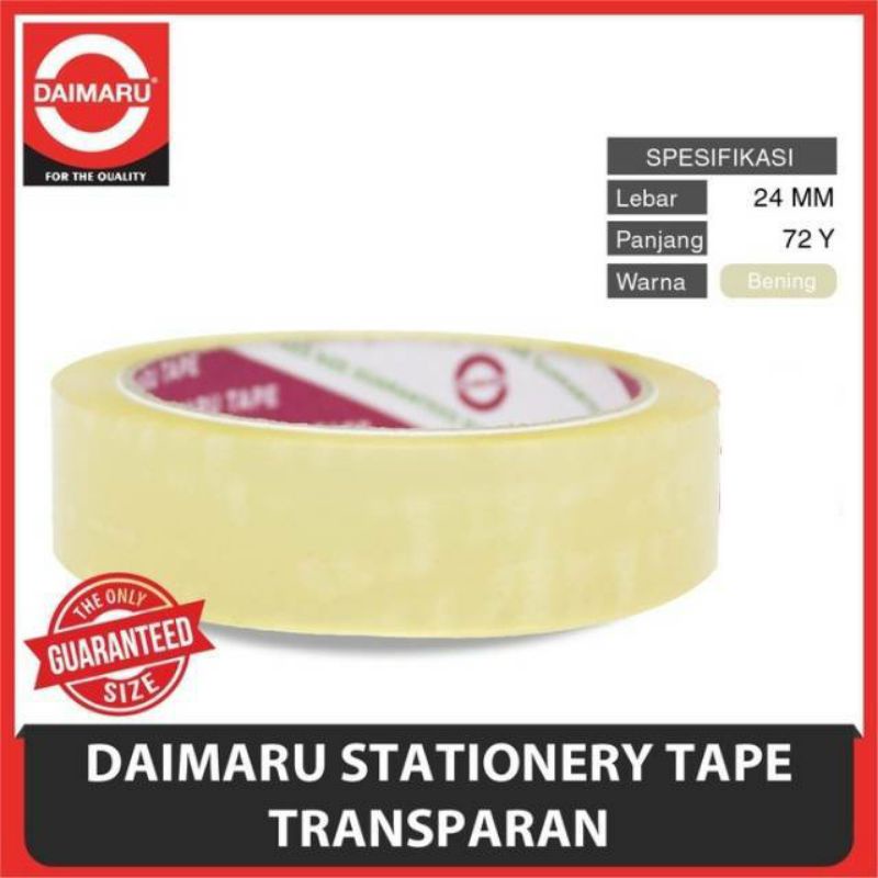 Jual Selotip Daimaru 1 inch x 72 yard, Lakban Daimaru 24 mm x 72 yard | Shopee Indonesia