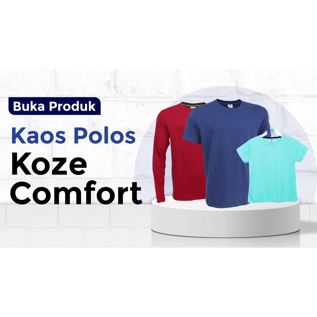 Jual Kaos Koze Premium Polos Warna XS S M L XL Koze Katun Combed 30s ...