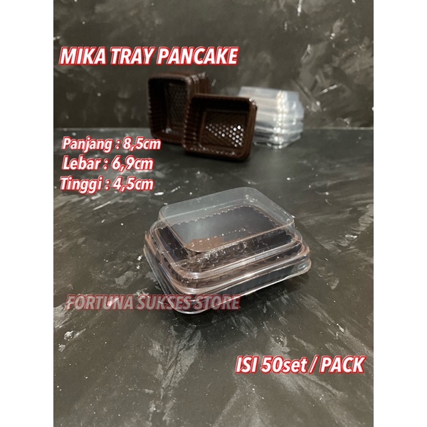 Jual [ADA HARGA GROSIR] ISI 50set - Tray Pancake Mini - Mika Pancake ...