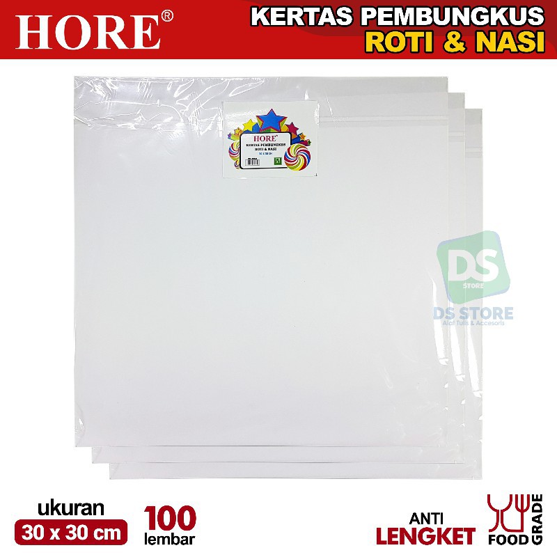 Jual KERTAS PEMBUNGKUS ROTI & NASI 30x30cm | Shopee Indonesia