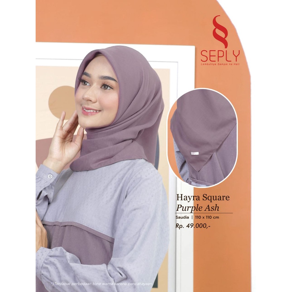 Jual SEPLY HIJAB HAYRA SQUARE SEPLY ORIGINAL 2022 | Shopee Indonesia