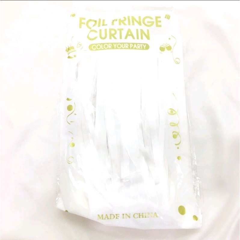 Jual Tirai Foil Backdrop Rumbai ukuran 1x2 meter Tirai merah Putih ...