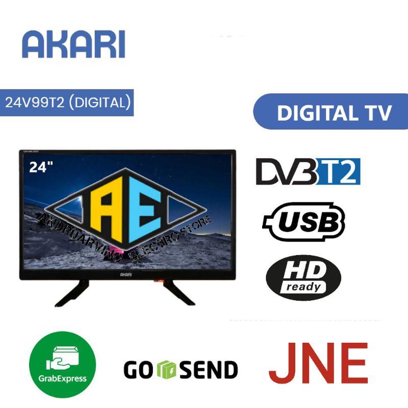 Jual LED TV AKARI 24 INCH LE-24V99T2 | LE-24D53 DIGITAL TV GARANSI ...