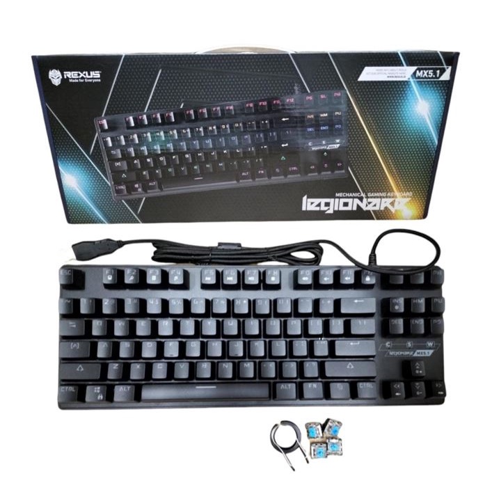 Jual KEYBOARD REXUS LEGIONARE MX5.1 RGB | KEYBOARD GAMING MECHANICAL ...
