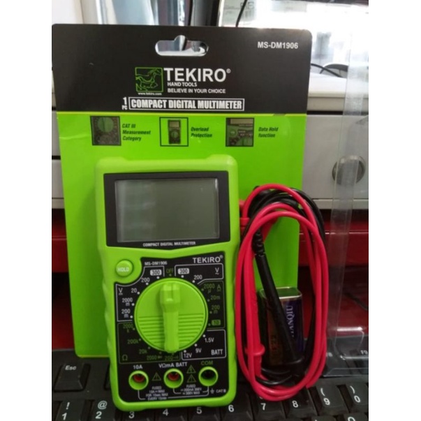 Jual Tekiro Multitester Digital Compact / Tekiro Multimeter Digital ...