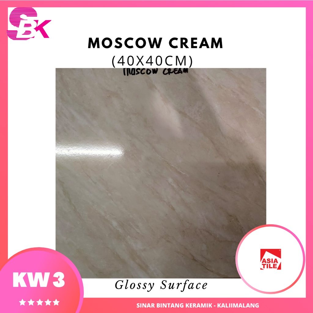 Jual Keramik Lantai Ruangan Murah 40x40 Moscow Cream | Shopee Indonesia