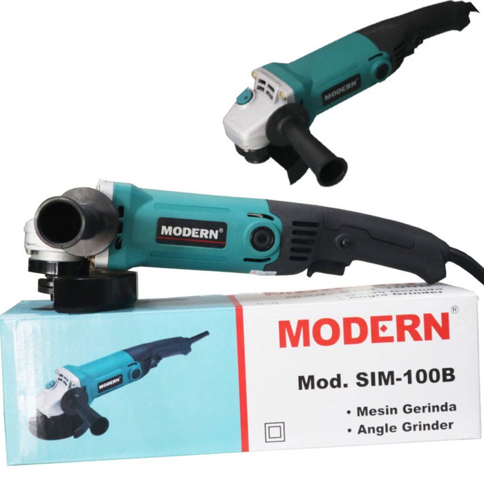 Jual MODERN SIM 100 B Gerinda Tangan 4 Inch Gurinda Grinda Listrik Mesin | Shopee Indonesia