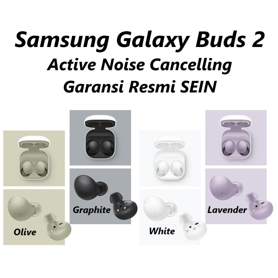 Jual Samsung Galaxy Buds 2 Olive Lavender Graphite White Resmi SEIN ...