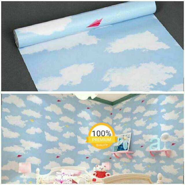 Jual Wallpaper Dinding motif awan awan | Shopee Indonesia