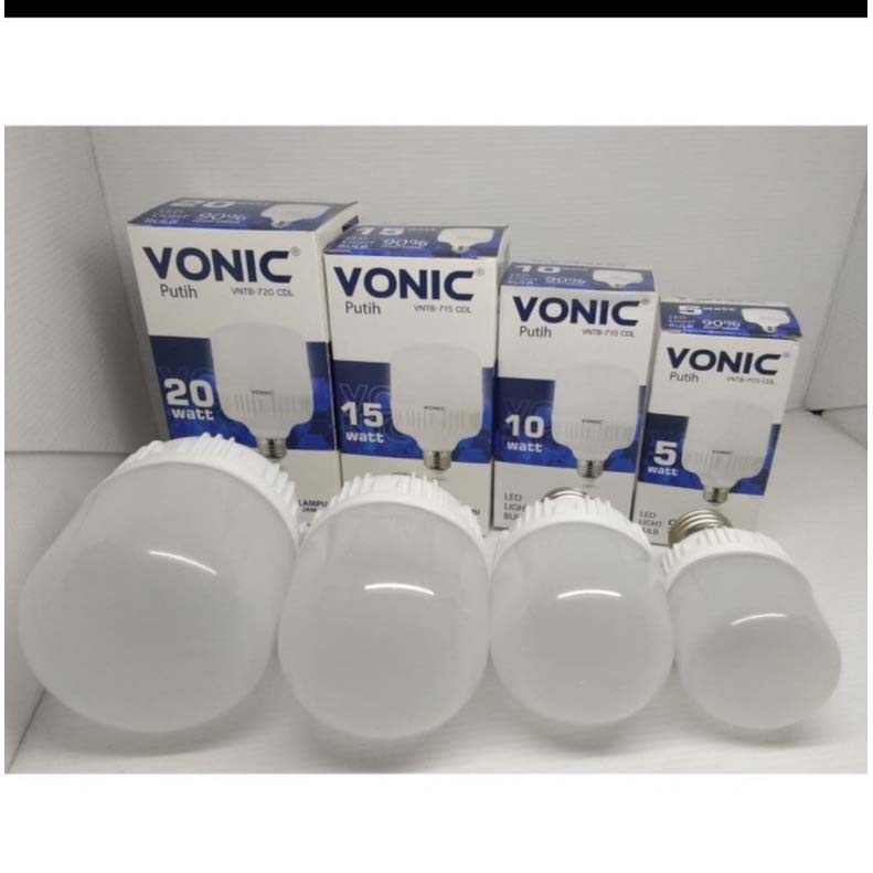 Jual Lampu LED VONIC Putih 5 10 15 20 Watt LED Light Bulb Bohlam Putih | Shopee Indonesia